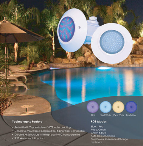 EMAUX COMPACT LED 10W 12V 20000K Ø15cm. – vinyl pool – MARKPRO LIGHTING