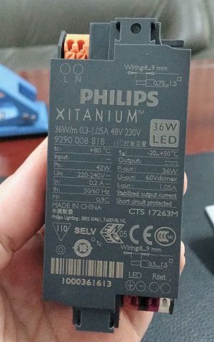 Philips LED driver Xitanium 36W/m 0.3-1.05A 48V 230V – MARKPRO LIGHTING