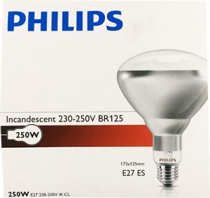 Philips Infrared BR125 250W CLEAR E27 230V – MARKPRO LIGHTING