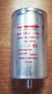 Electronicon capacitor 18uF (Germany) – MARKPRO LIGHTING