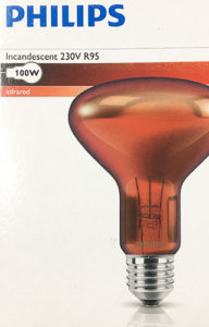 Philips Infrared R95 100W RED 230V E27 – MARKPRO LIGHTING