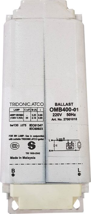 TRIDONIC ATCO OMB400-01, MV MH 400W – MARKPRO LIGHTING