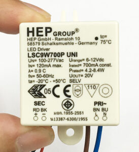 HEP LED drivers LSC9W700P UNI 700mA, 4.2-8.4W, 6-12VDC – MARKPRO LIGHTING