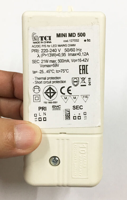 MARKPRO LIGHTING | TCI 127032 MINI MD 500 21W 500mA