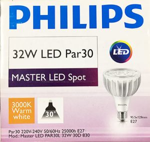 Philips Mas PAR30 LED 32W 30D 3000K 3000lm 25000hrs. – MARKPRO LIGHTING