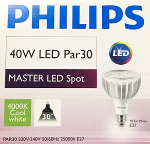 Philips Mas PAR30 LED 40W 4000K 30D 4600lm 25000hrs. – MARKPRO LIGHTING