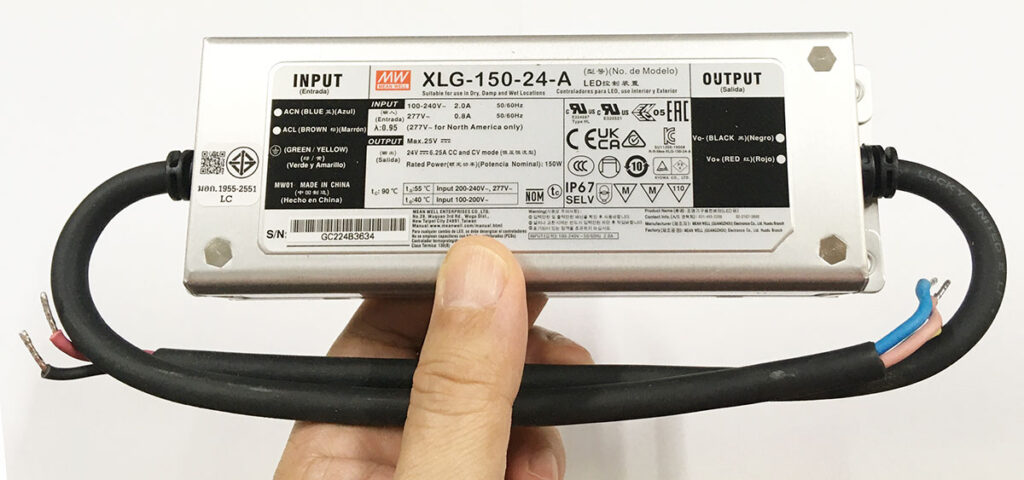 MARKPRO LIGHTING | Meanwell XLG-150-24A, 24V 150W IP67