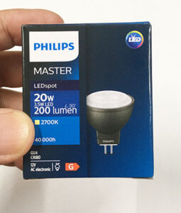 Philips Master MR11 LED 12V 3.5W 24D 2700K GU4 (4chips) – MARKPRO LIGHTING