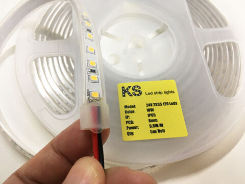 KS Striplight 2835 120Leds 24V 9.6W warm IP65 (ราคาต่อม้วน) – MARKPRO ...
