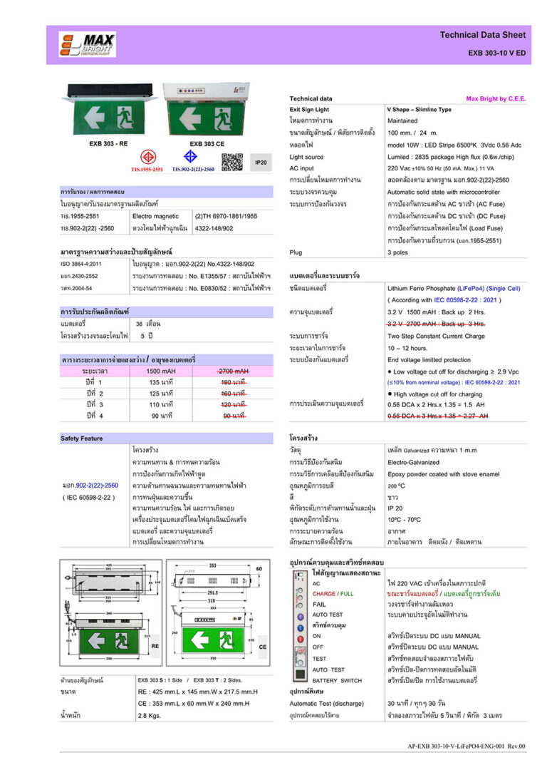 MARKPRO LIGHTING | MAX BRIGHT EXB-303-SVCE, 10W, 2hrs. (surface ...