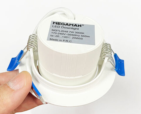 MARKPRO LIGHTING | Megaman MQTL2048 downlight recess LED 7W 3000K adjustable