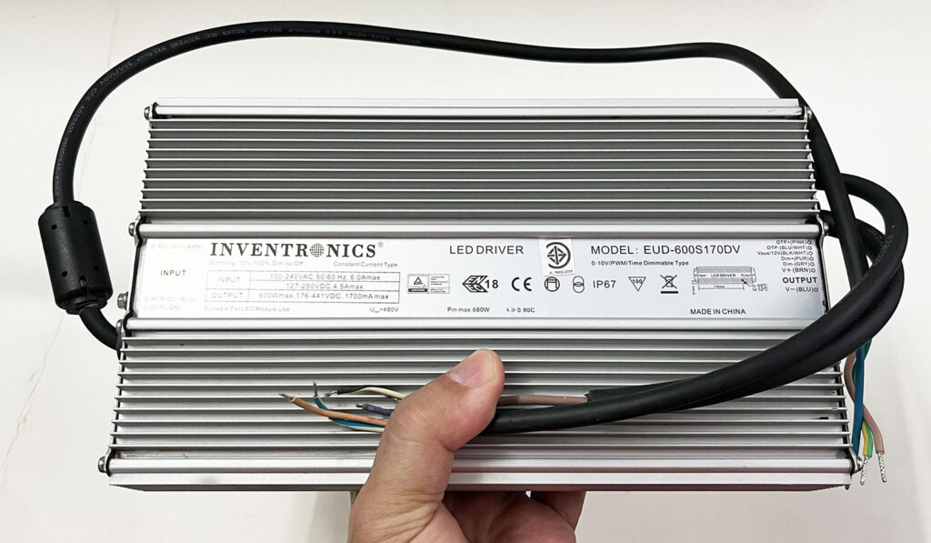 Inventronics EUD-600S170DV 600W, 1700mA, 176-441Vdc – MARKPRO LIGHTING