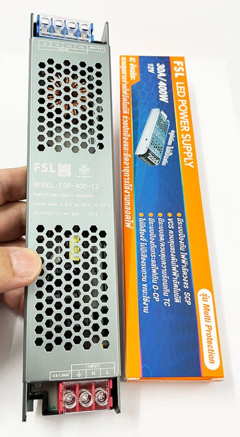 FSL Power supply FSP-400-12, 12V 400W 30A (Alu body) – MARKPRO LIGHTING
