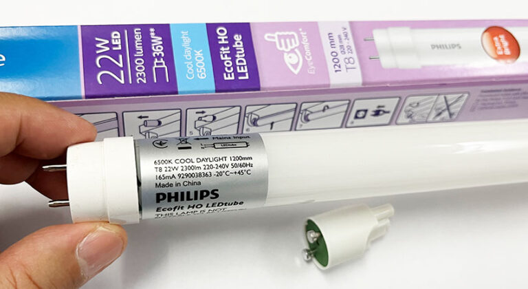 Philips EcoFit T8 LEDtube 22W day 6500K 2300lm (1.2m) – MARKPRO LIGHTING