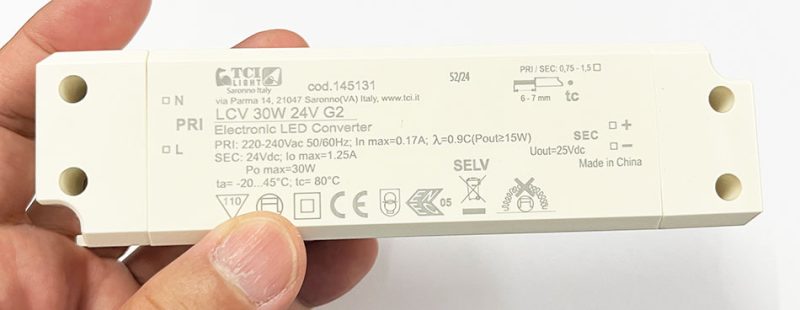 TCI 145131 LED driver LCV 24V 30W G2 (for striplight) – MARKPRO LIGHTING