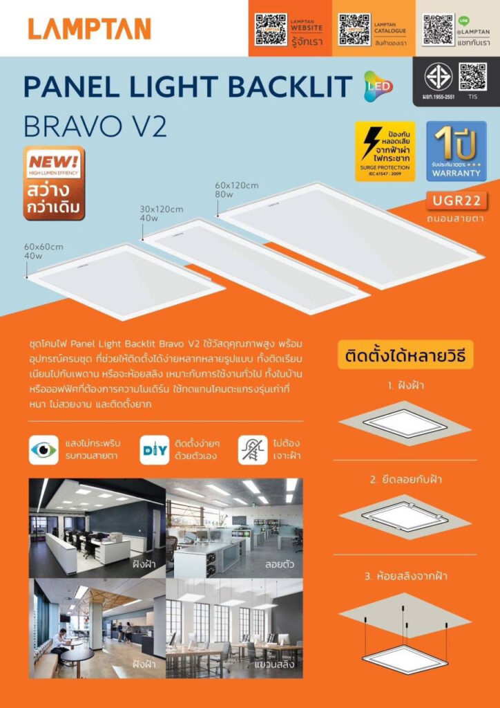 LAMPTAN PANEL LIGHT BACKLIT BRAVO V2 – MARKPRO LIGHTING
