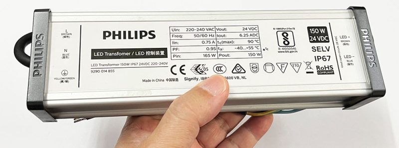 Philips LED Transformer 24VDC 150W 6.25A IP67 – MARKPRO LIGHTING